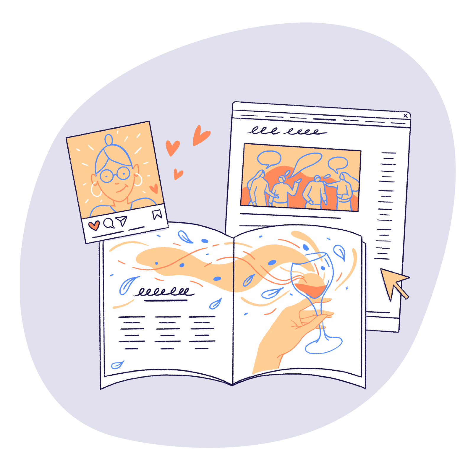 Cleo Studio | Création d'illustration éditoriale : contenu, publication